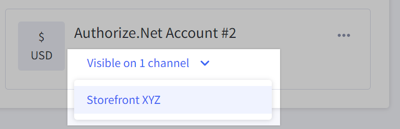 Multi-Storefront Payment Methods